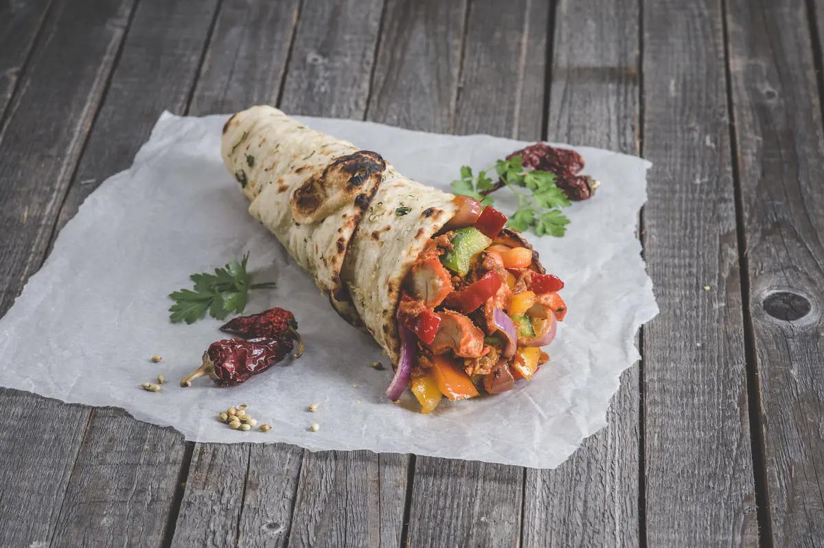Chicken Tikka Wrap |Bombay Express